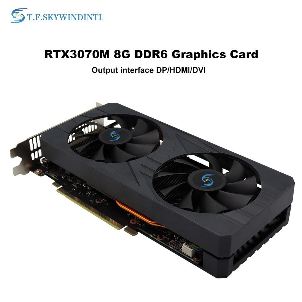 4ยี่ห้อใหม่ RTX 3070M 2060 Super 8G กราฟิกการ์ด RX 550 4G 8G Terminator ...