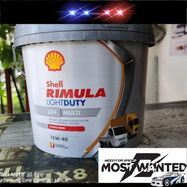 SHELL RIMULA LIGHT DUTY LD4 MULTI 15W40 7.5L | Lazada