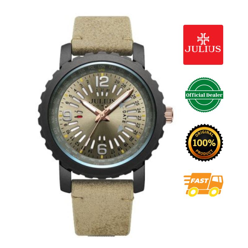 [Original] Julius Homme Waterproof Watches Quatz Analog Man Watch JAH ...