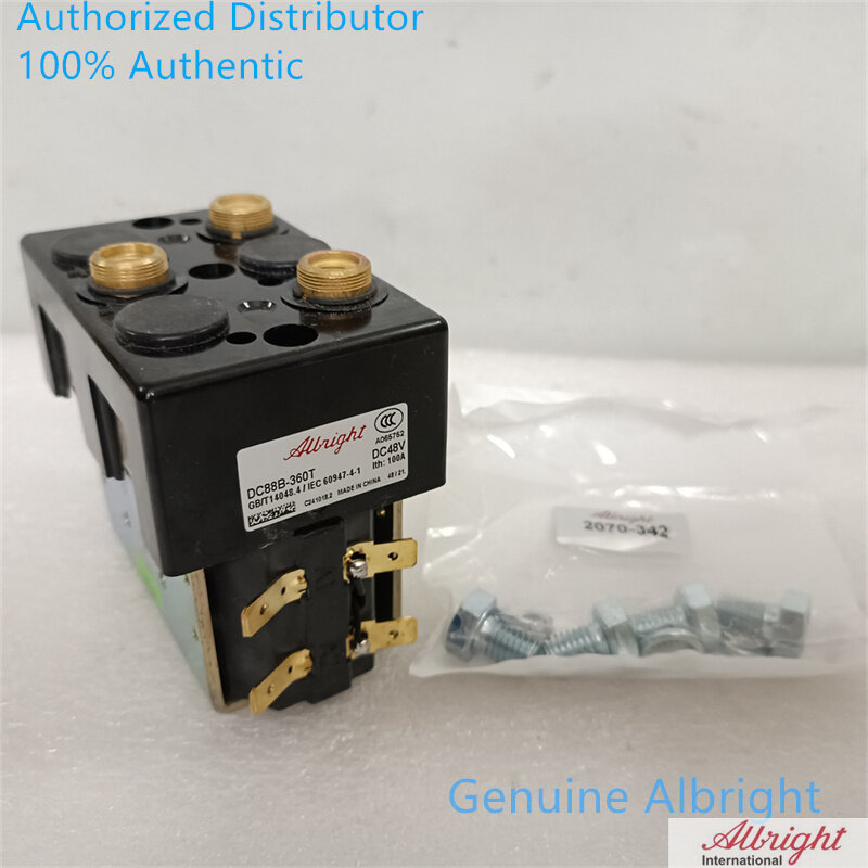 Genuine Albright Contactor DC88 DC88-360T DC88B-360T 48V 100A Reversing ...