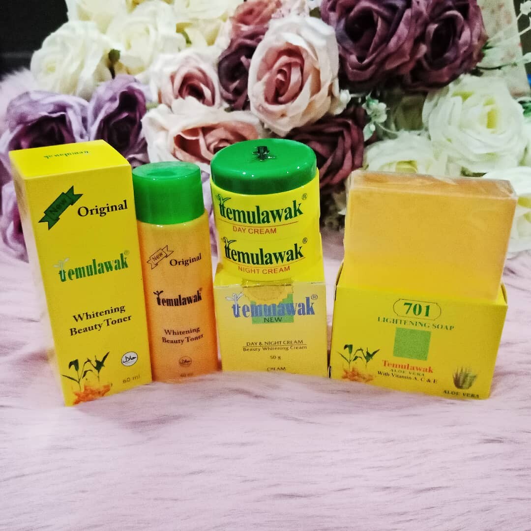 4 In 1 Authentic Temulawak Set Day and Night Cream Whitening Cream 15 ...