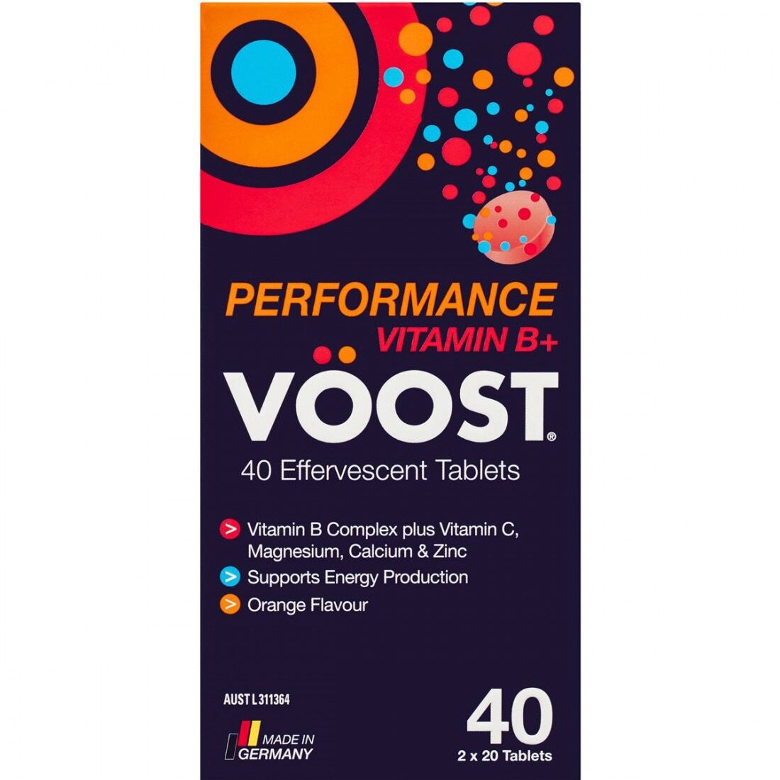 Voost Vitamin B+ Performance Effervescent 40 Tablets Exp-2/23 | Lazada