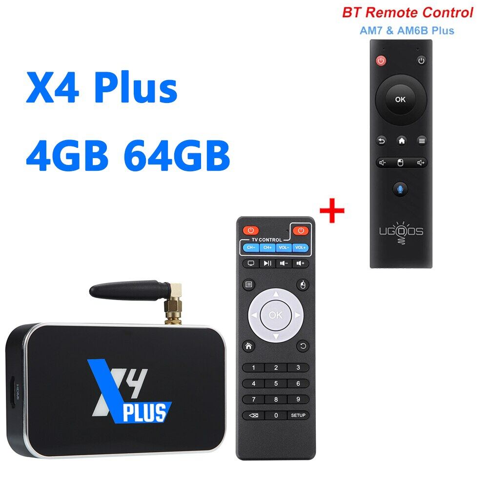 UGOOS X4Q X4 PRO 4GB X4 PLUS 64GB Amlogic S905X4แอนดรอยด์11สมาร์ททีวี ...