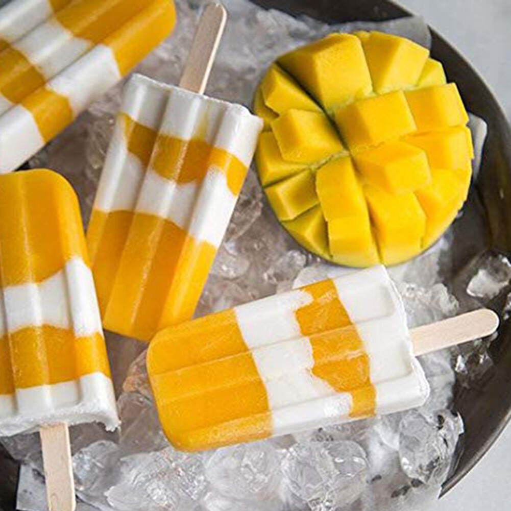 TEMELO ไม้ไอศกรีมแท่งไม้ DIY 50ชิ้นงานฝีมือเค้กอมยิ้มเครื่องมือ Cudgel ...