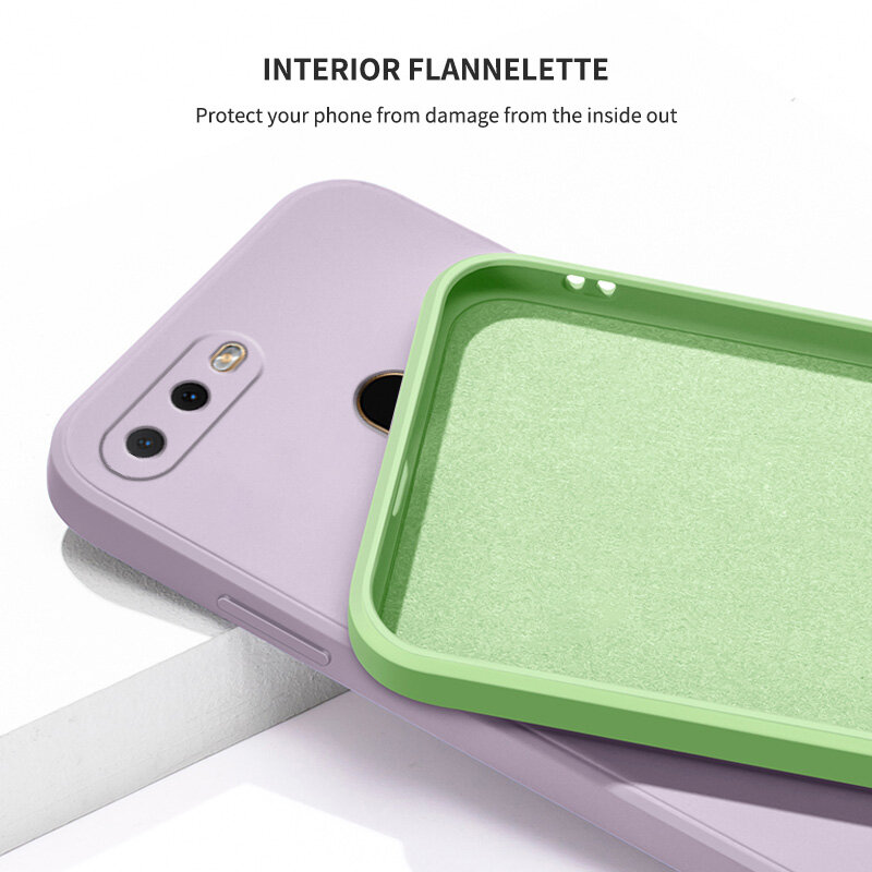 QAWSEDR สำหรับ OPPO A5S A12 A7 2018 A11K F9 Pro Carema ป้องกันสแควร์ตรง ...