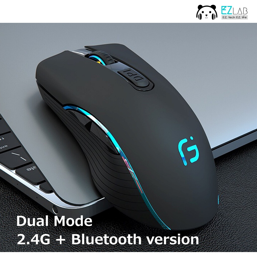OGORUS X9 Dual-Mode Wireless Mouse 2.4G Bluetooth 5.0 Silent ...