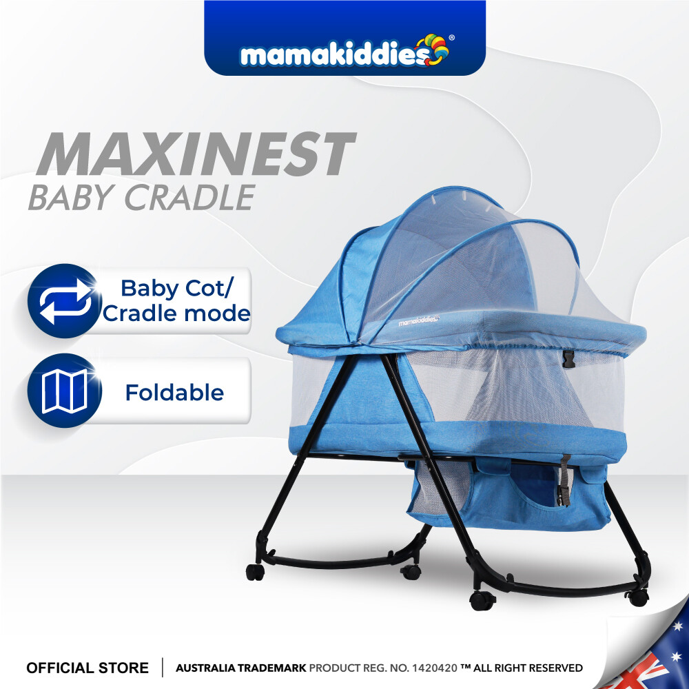 Mamakiddies Newborn Baby Cot Multifunctional Baby Bed Foldable Baby ...