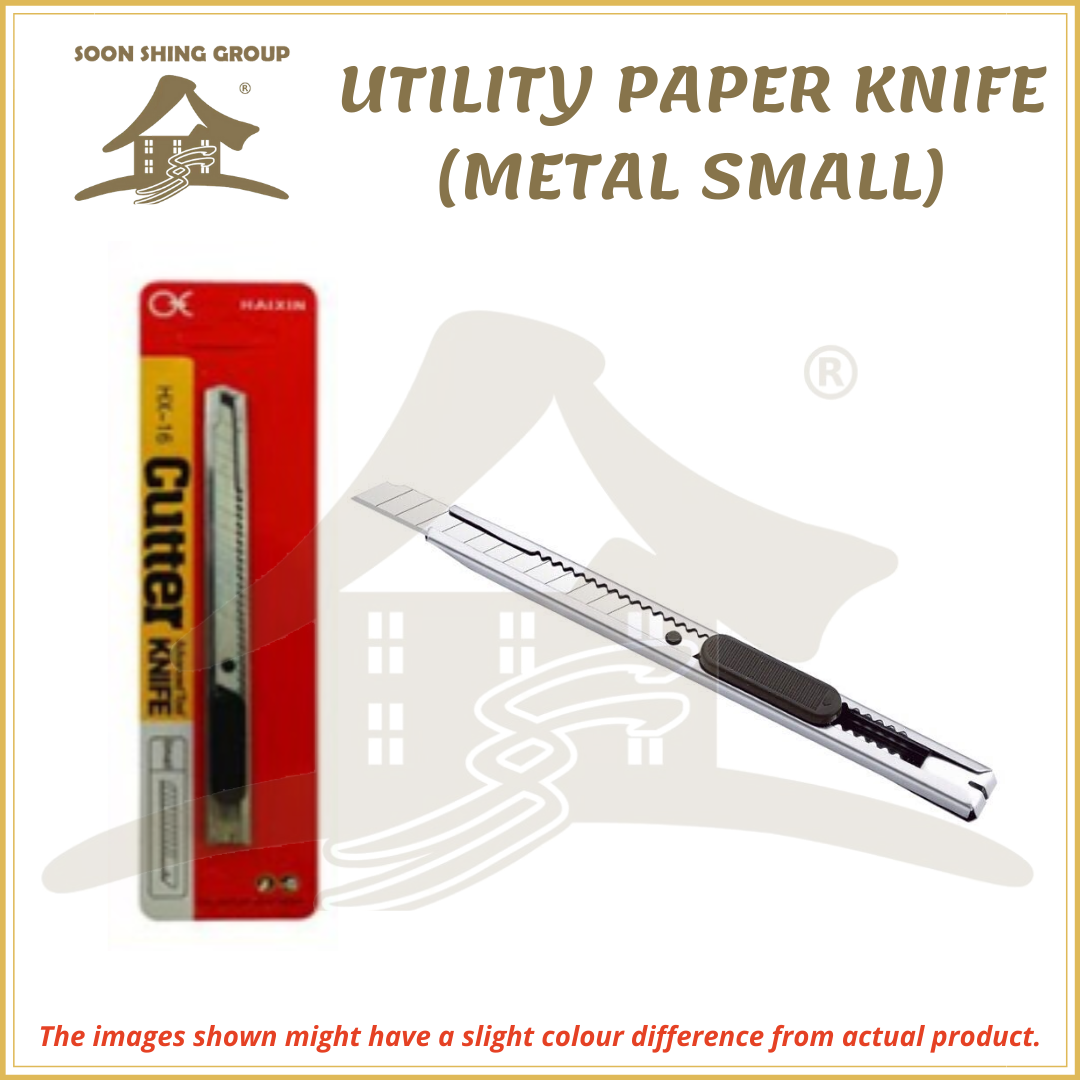 UTILITY PAPER KNIFE (METAL SMALL) / DIY ART CRAFT CUTTER STATIONARY ...