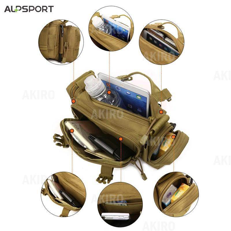ALPSPORT กองทัพทหาร3P PUBG กลางแจ้งเอวกระเป๋าไหล่กระเป๋า Duffel Beg B04 ...