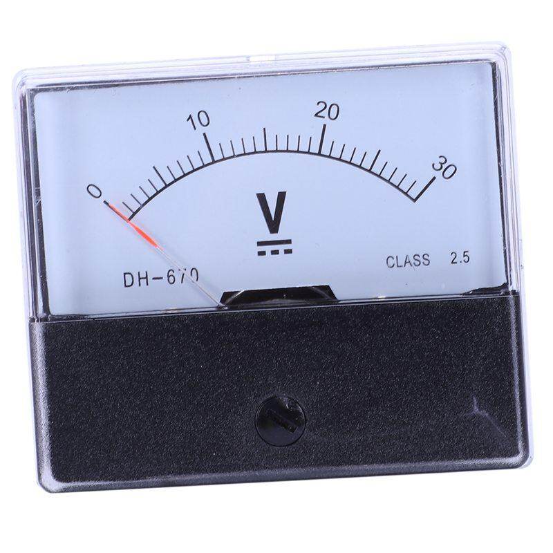 DH-670 Accuracy DC 30V Analog Panel Meter Voltmeter - Xinran Digital ...