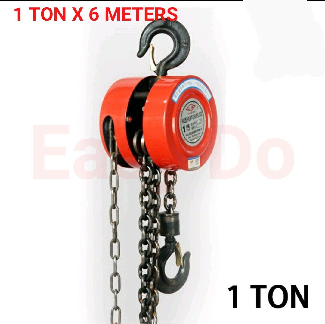 CHAIN BLOCK 1 TON X 3M / 6M / CHAIN BLOCKS / CHAINBLOCK / LIFTING BLOCK ...