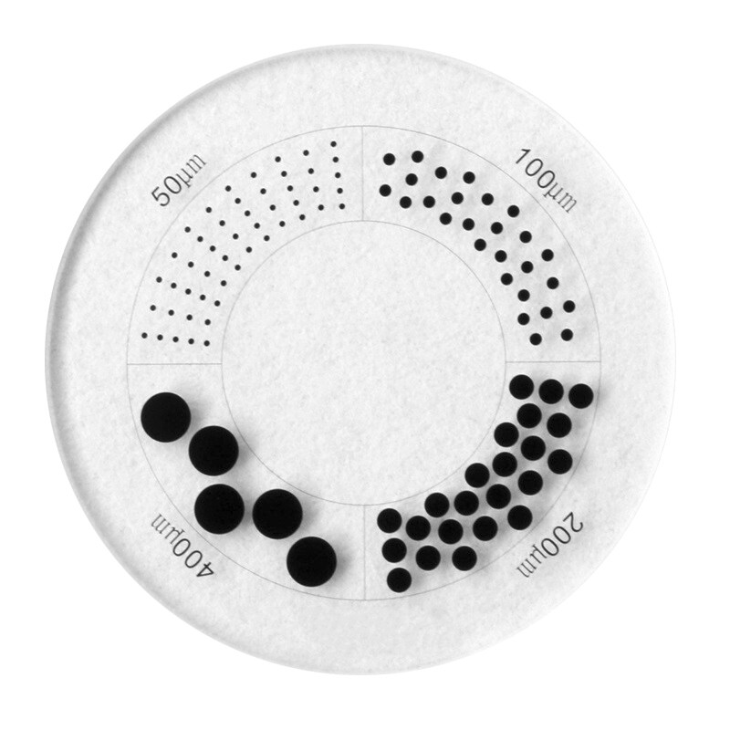 Diameter 20.4 mm Microscope Ocular Micrometer Reticle Scale Calibration ...