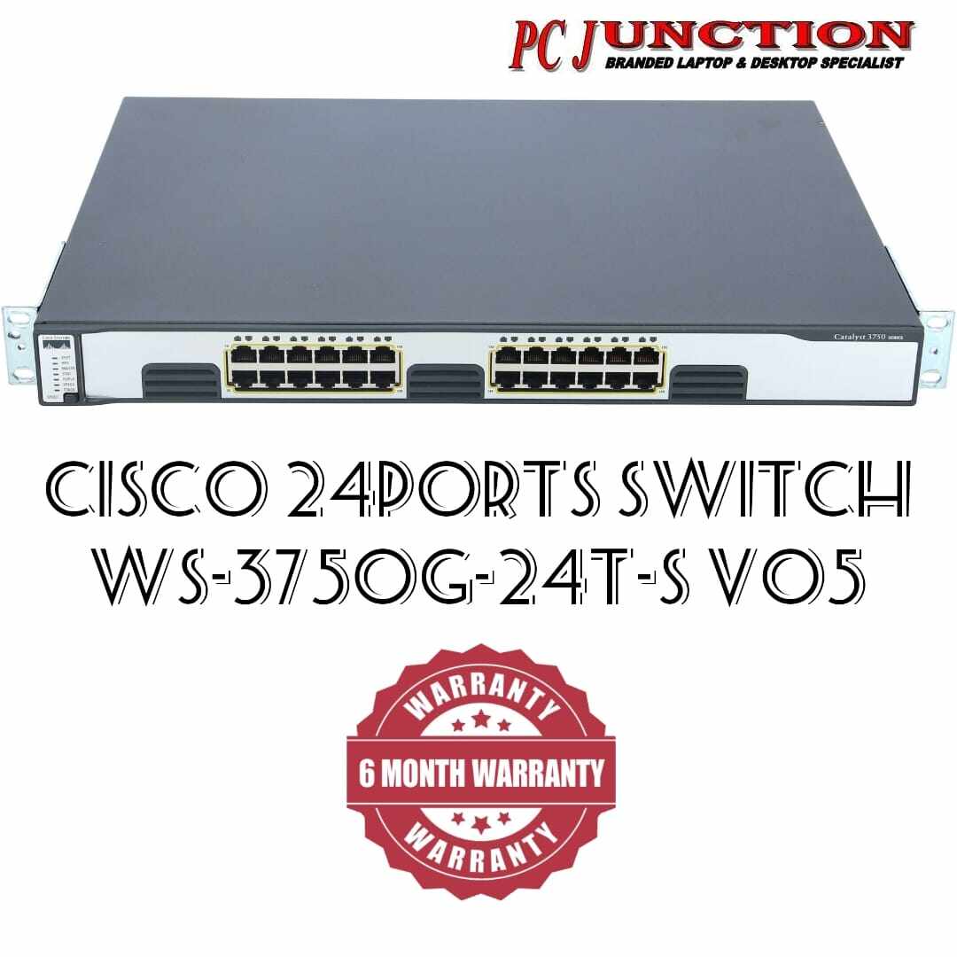 Cisco WS-C3750G-24T-S V05 24 Ports Switch | Lazada