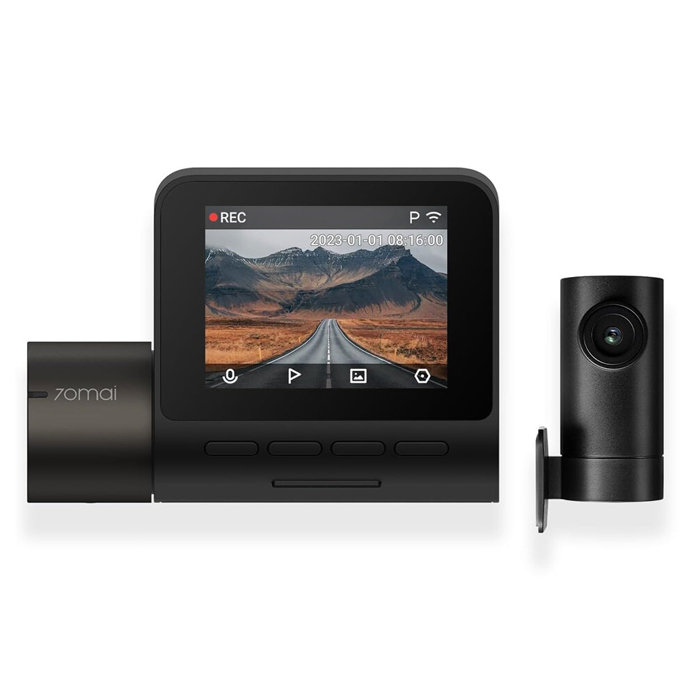 70mai A200 Dash Cam Dual Channel (Front + Rear) 1080p Full HD+ HDR ...