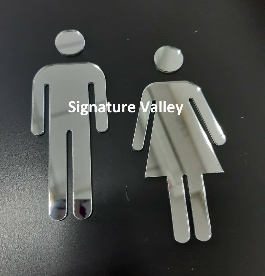 toilet sign (1 set) /OKU sign acrylic | Lazada