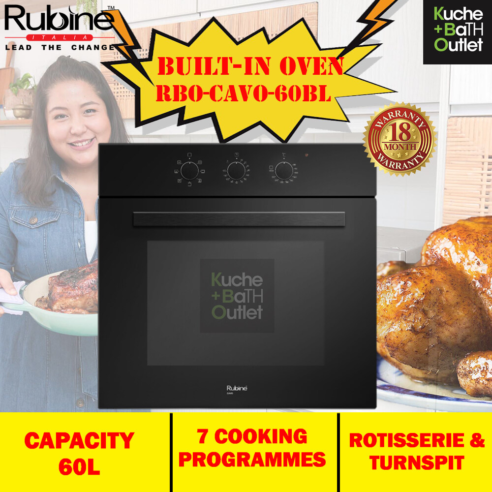 [FAST SHIP] RUBINE RBO-LAVA-70SS 70L BUILT IN OVEN / 60L RBO-CAVO-60BL | Lazada