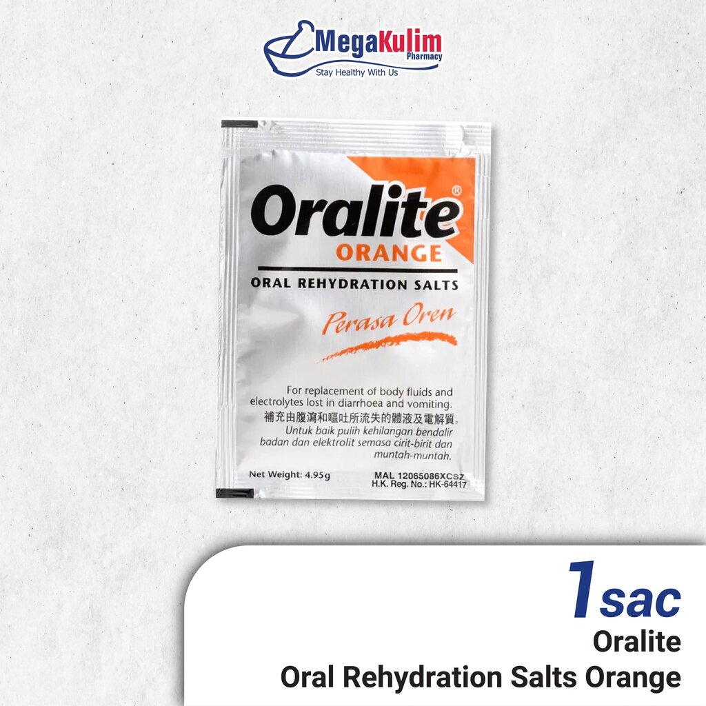 Oralite - Oral Rehydration Salts 1's (Orange / Natural) | Lazada