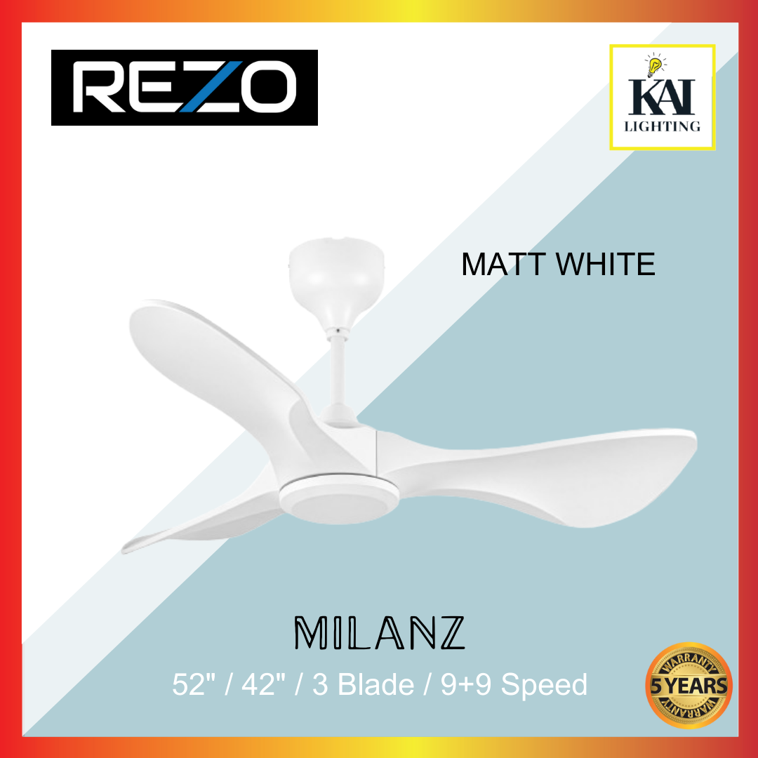 [2024 NEW MODEL] REZO MILANZ 52" / 42" LED DC motor Remote Control ...