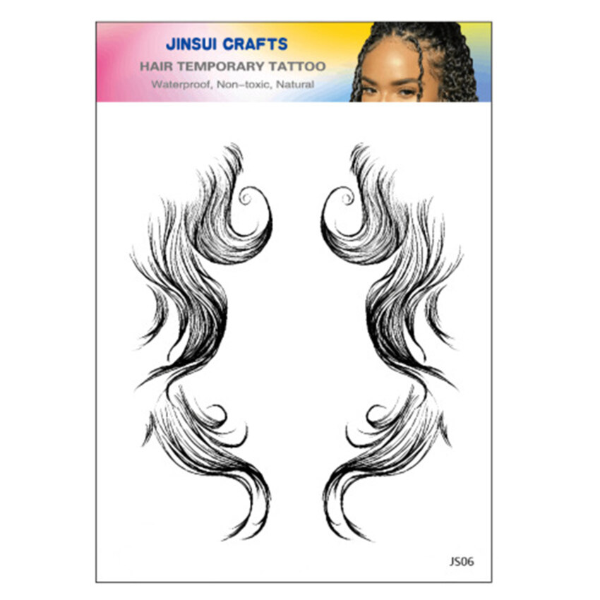 7Types Tattoo Sticker Baby Hair Tattoo Stickers Creating The Seriously ...
