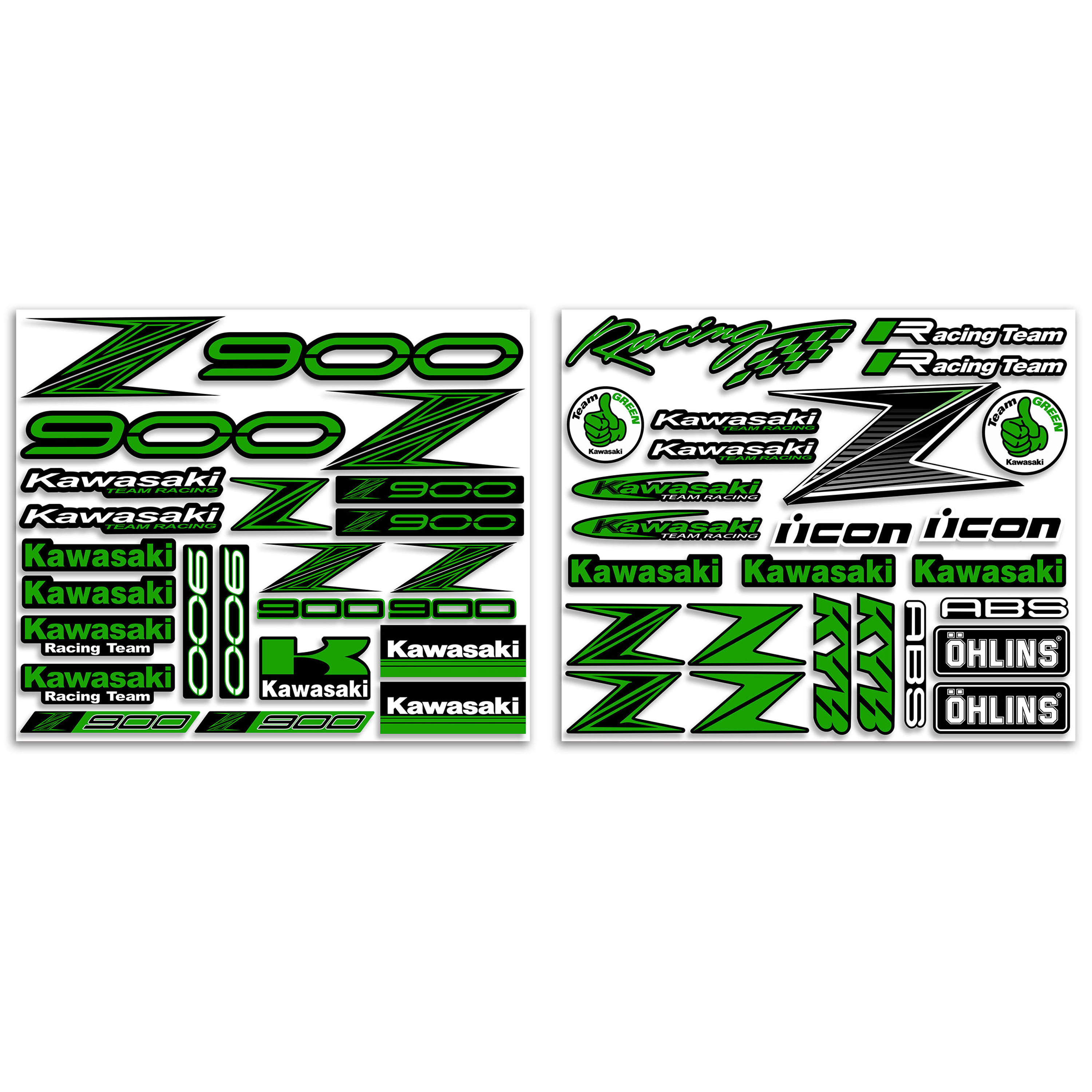 Waterproof Motorcycle Kawasaki Stickers Logo Tank Decals For Kawasaki ...