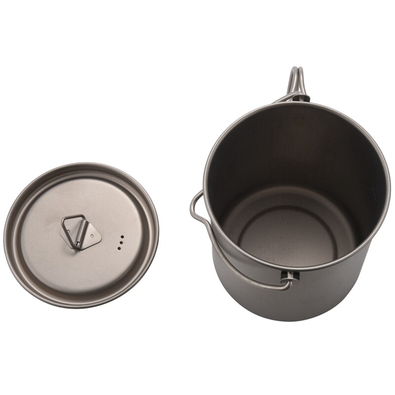Outdoor Titanium Pot Cup Mug Pots Tableware Camping Cup Picnic Water ...