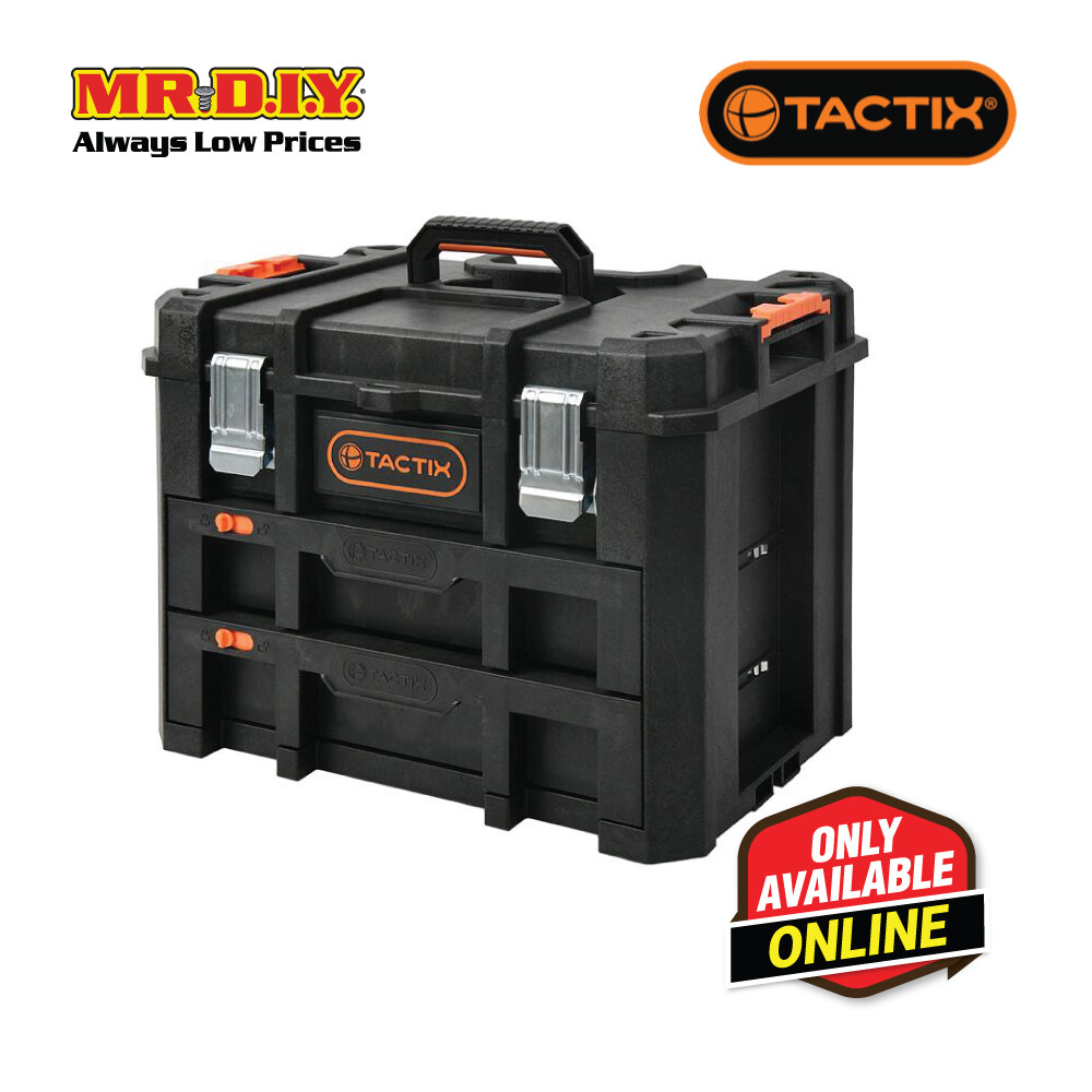 TACTIX Large Tool Box With 2 Drawers | Lazada