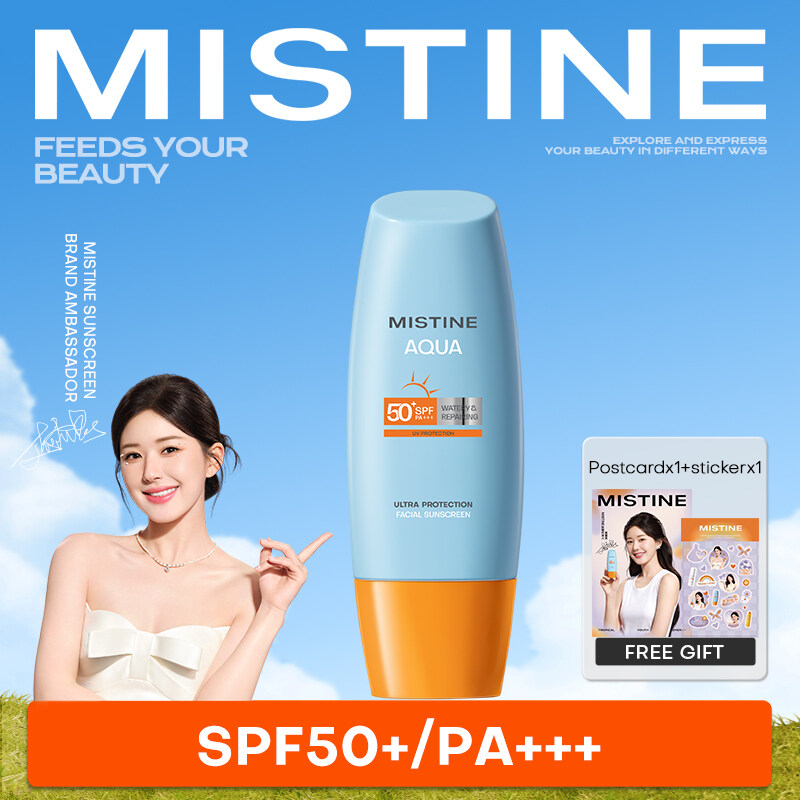 Mistine Sunscreen Sunblock Moisturizer Facial Body Cream SPF50+ PA ...