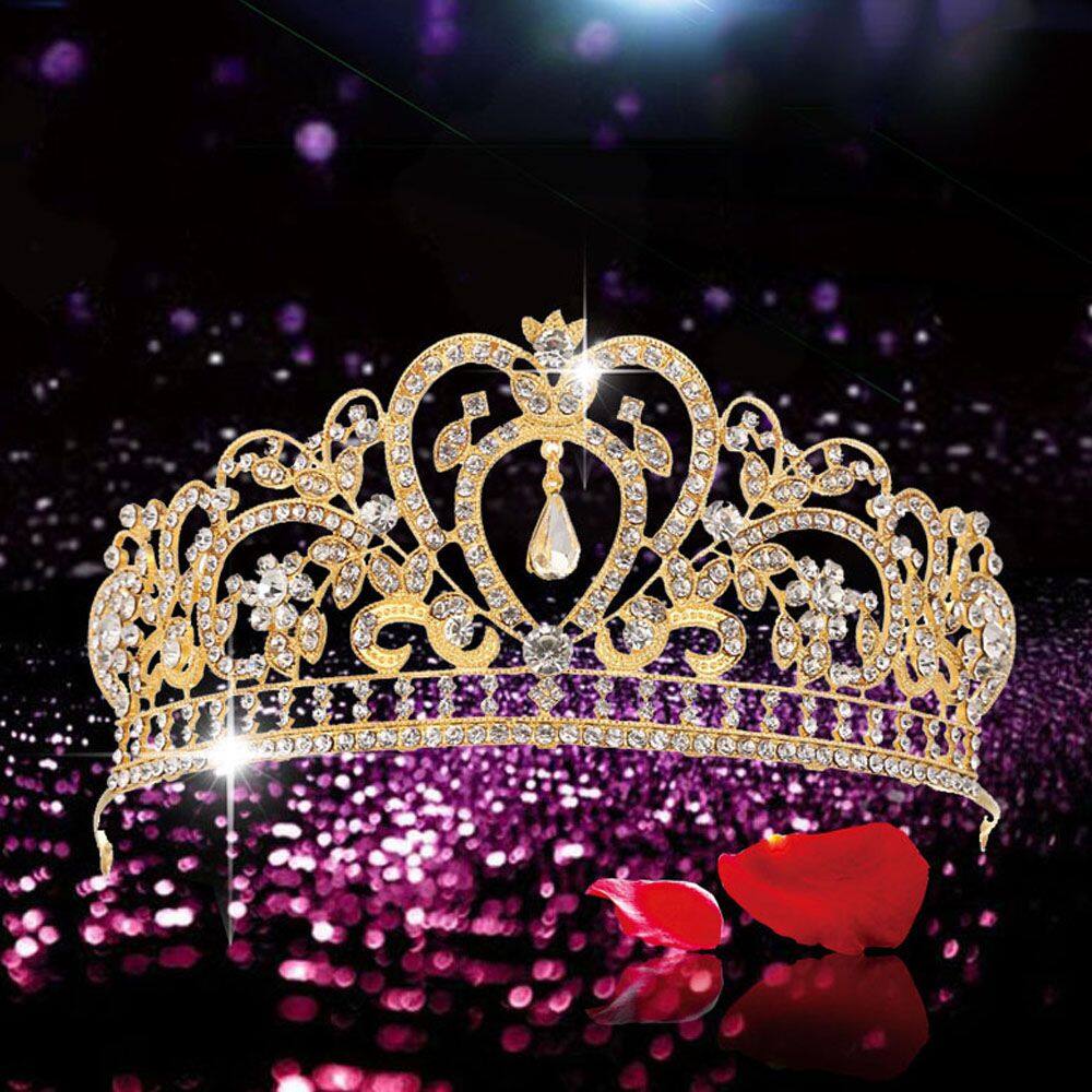 Geagew คริสตัล Rhinestone พรอมแฟชั่นเครื่องประดับเจ้าหญิงผมรัดเกล้าจัดเลี้ยงอุปกรณ์เสริมผม ...