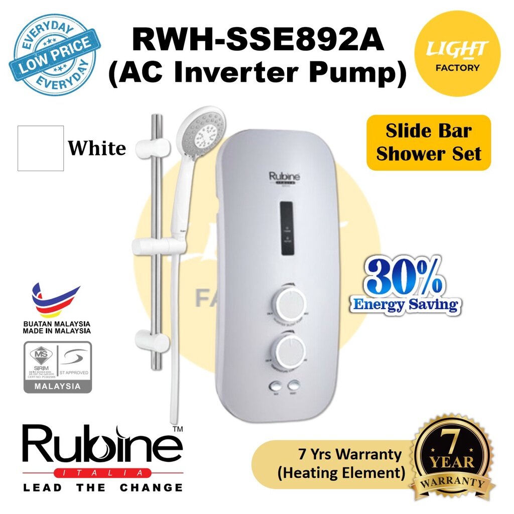 RUBINE Elegant Series RWH-SSE892A-RCB RWH-SSE892A-BCB Instant Water ...