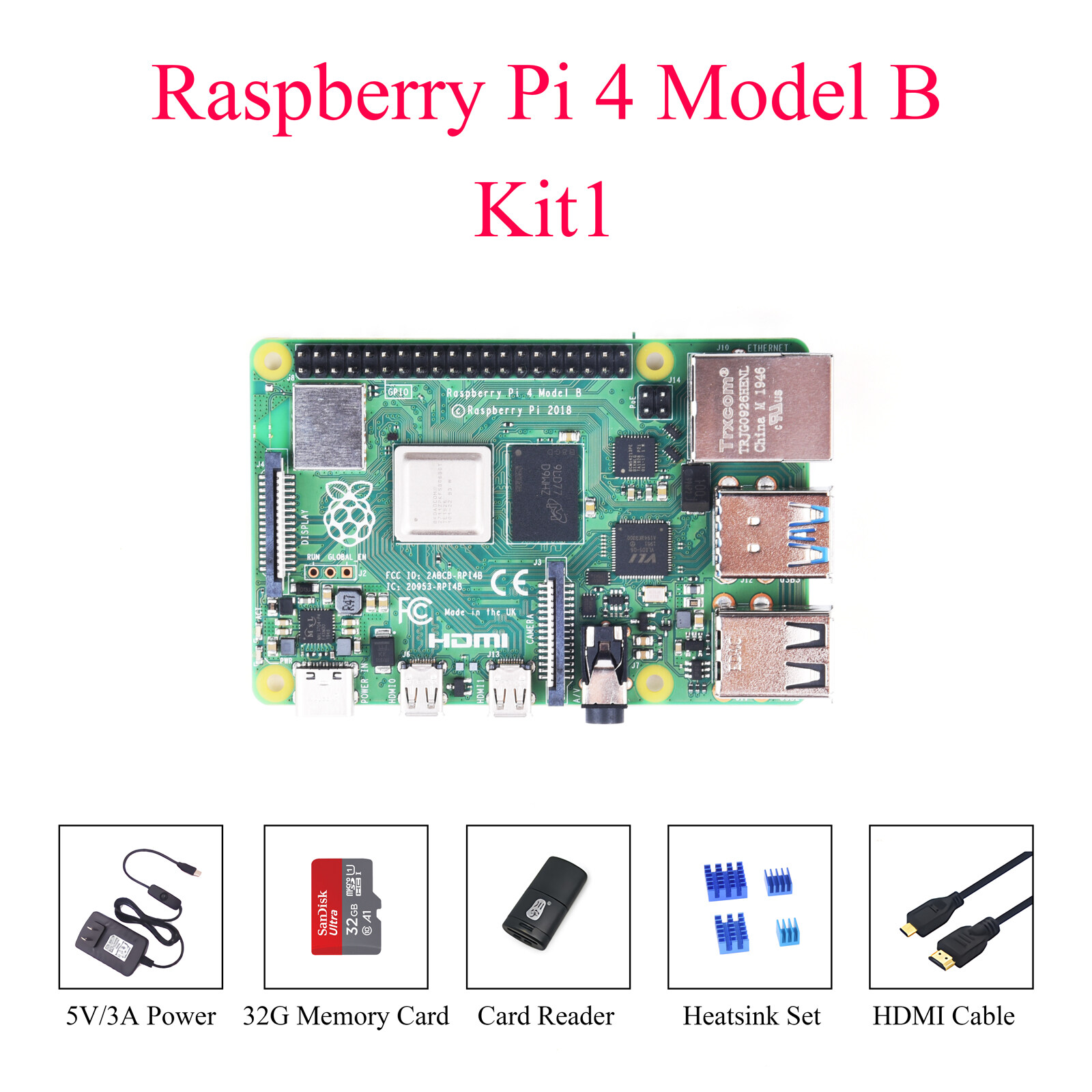 Original Raspberry Pi 4 Model B 4B 3B+ 3B Development Board Kit RAM 2G 4G 8G 4 Core CPU 1.5Ghz 2 ...
