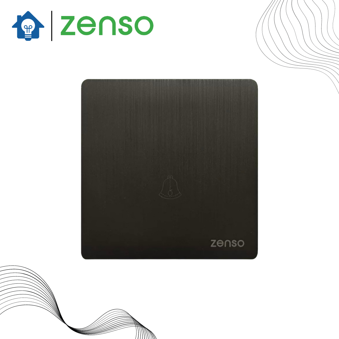 Zenso Grande Hairline Black 1G 2G Switches / Door Bell Switch / Water ...