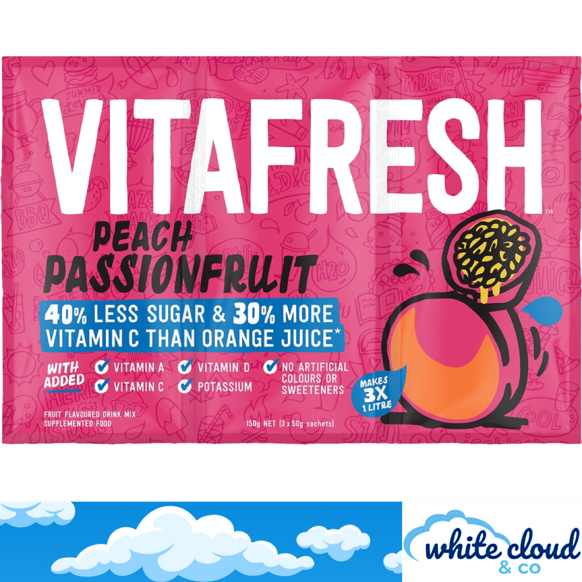VitaFresh (New Zealand) Flavoured Drink - Peach Passionfruit | Lazada