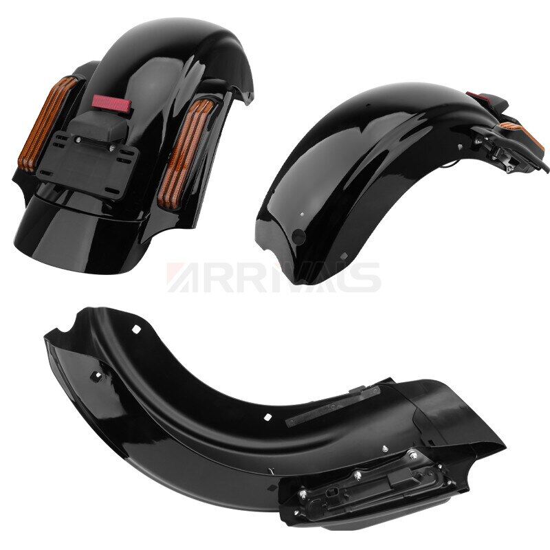 Motorcycle LED CVO Style Rear Fender System Extension Fascia Set For ...