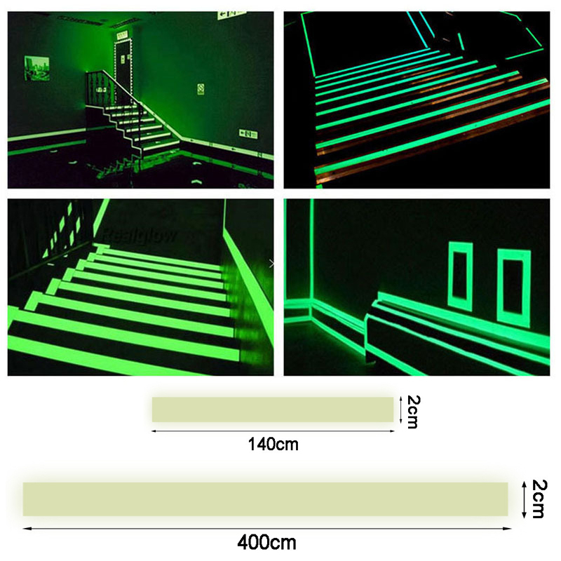 Luminous Wall Sticker Baseboard Tape Band Glow In The Dark Bedroom ...