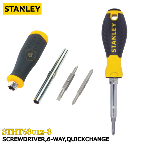 STANLEY - ( STHT68012-8 ) 6 Way Quick Change Screwdriver - | Lazada