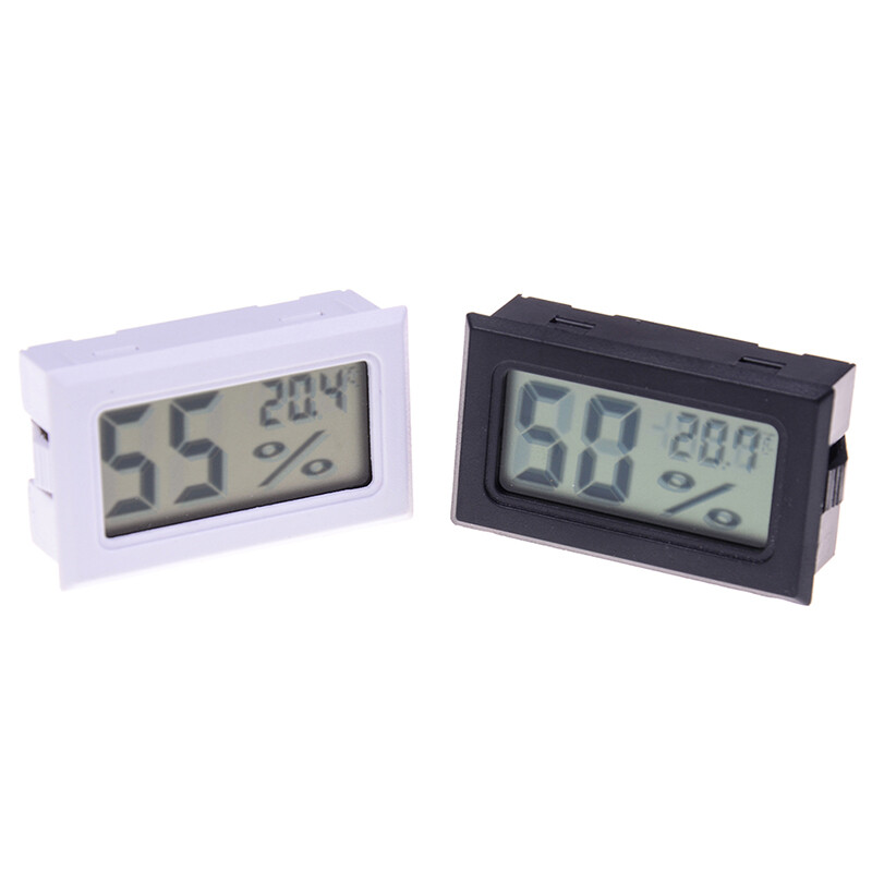 Small size digital lcd thermometer hygrometer humidity temp meter ...