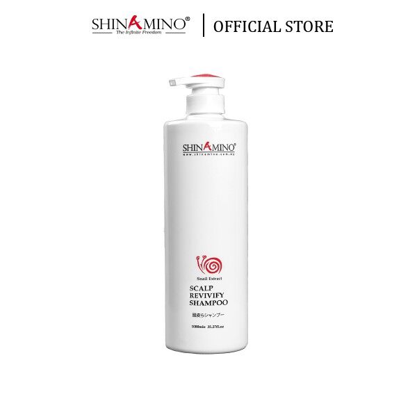1000ML SHINAMINO Scalp Revivify SHAMPOO WITH SNAIL EXTRACT(RED)红色大支装 ...