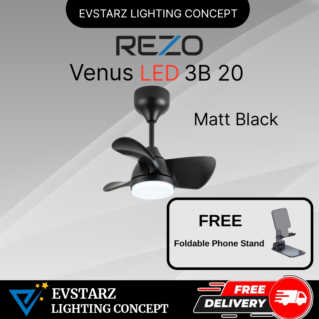 REZO Venus LED 3B 20 inches DC Remote Ceiling Fan | Lazada