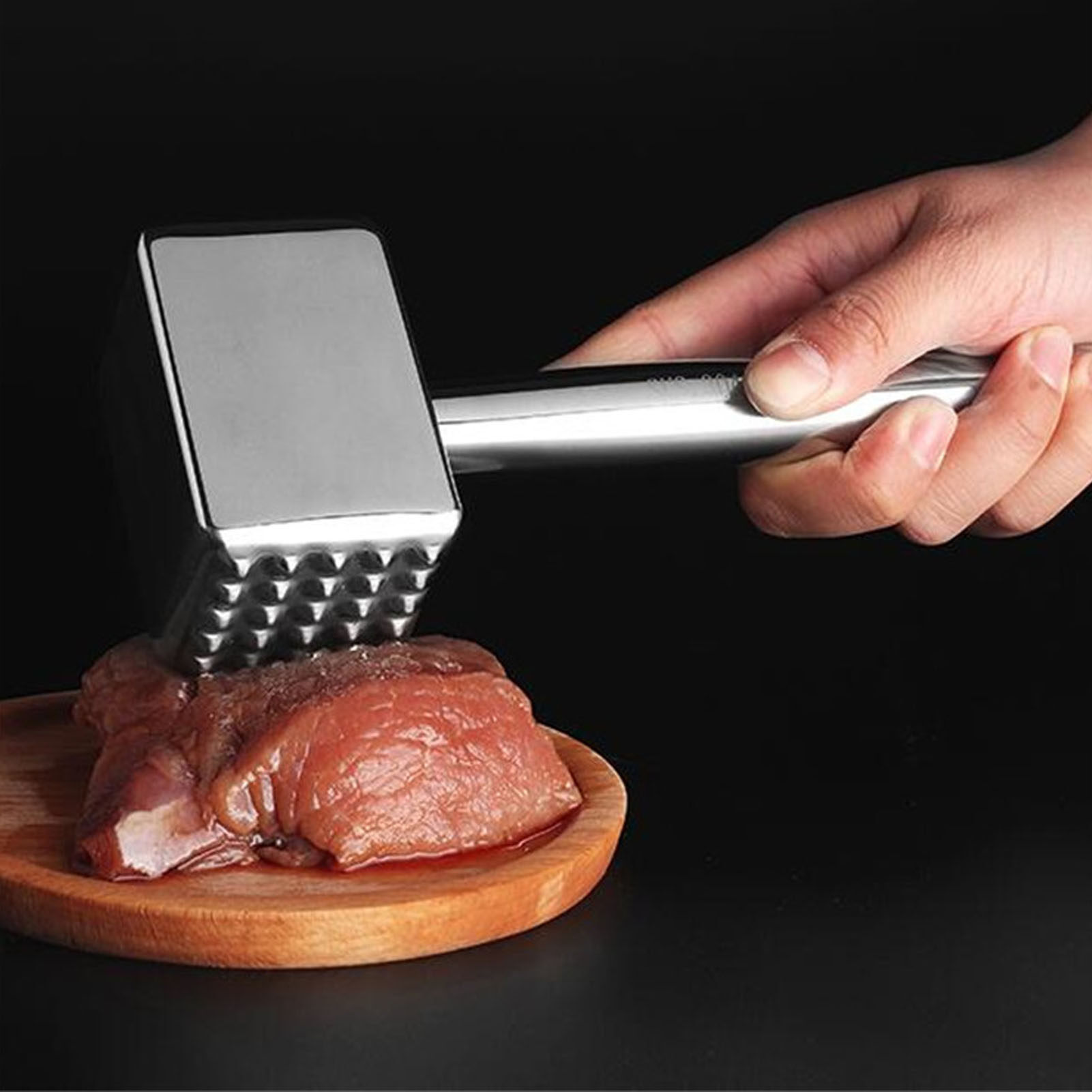Meat Hammer Heavy Duty Steak Loose Tenderizer Hammer With Non‑slip