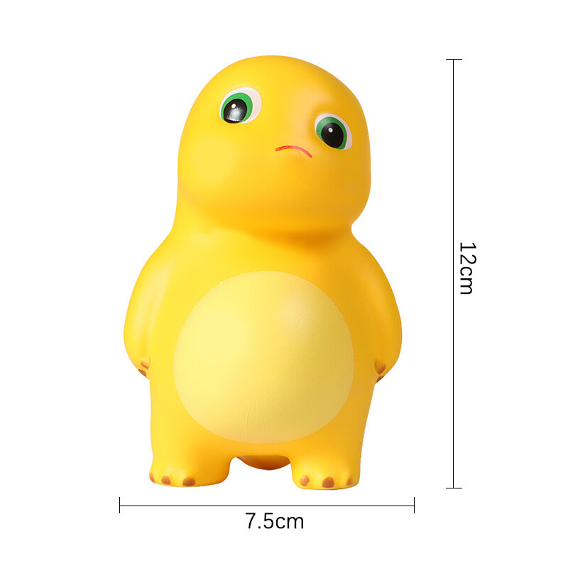 Little Milk Dragon Stress Relief Toy Dinosaur Elastic Peach Squeeze ...