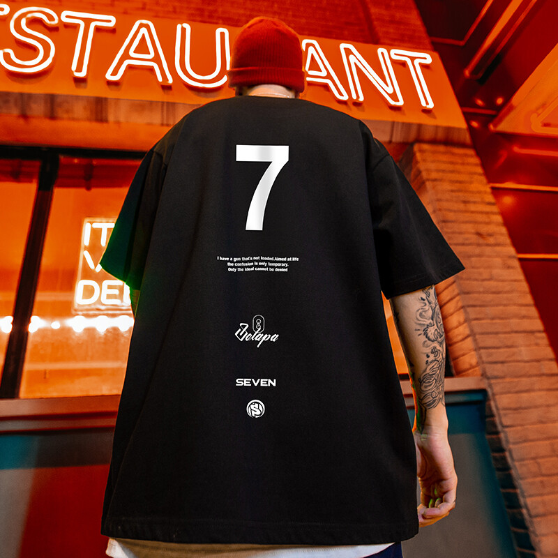 S-7XL Cotton T Shirt Oversize Black White Men T-shirts Plus Size Couple ...