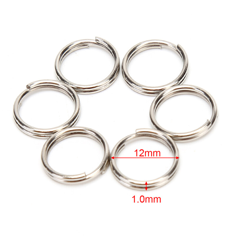 [Mecola] 100pcs/lot Key Rings DIY Metal Key Holder Split Rings Hoop ...