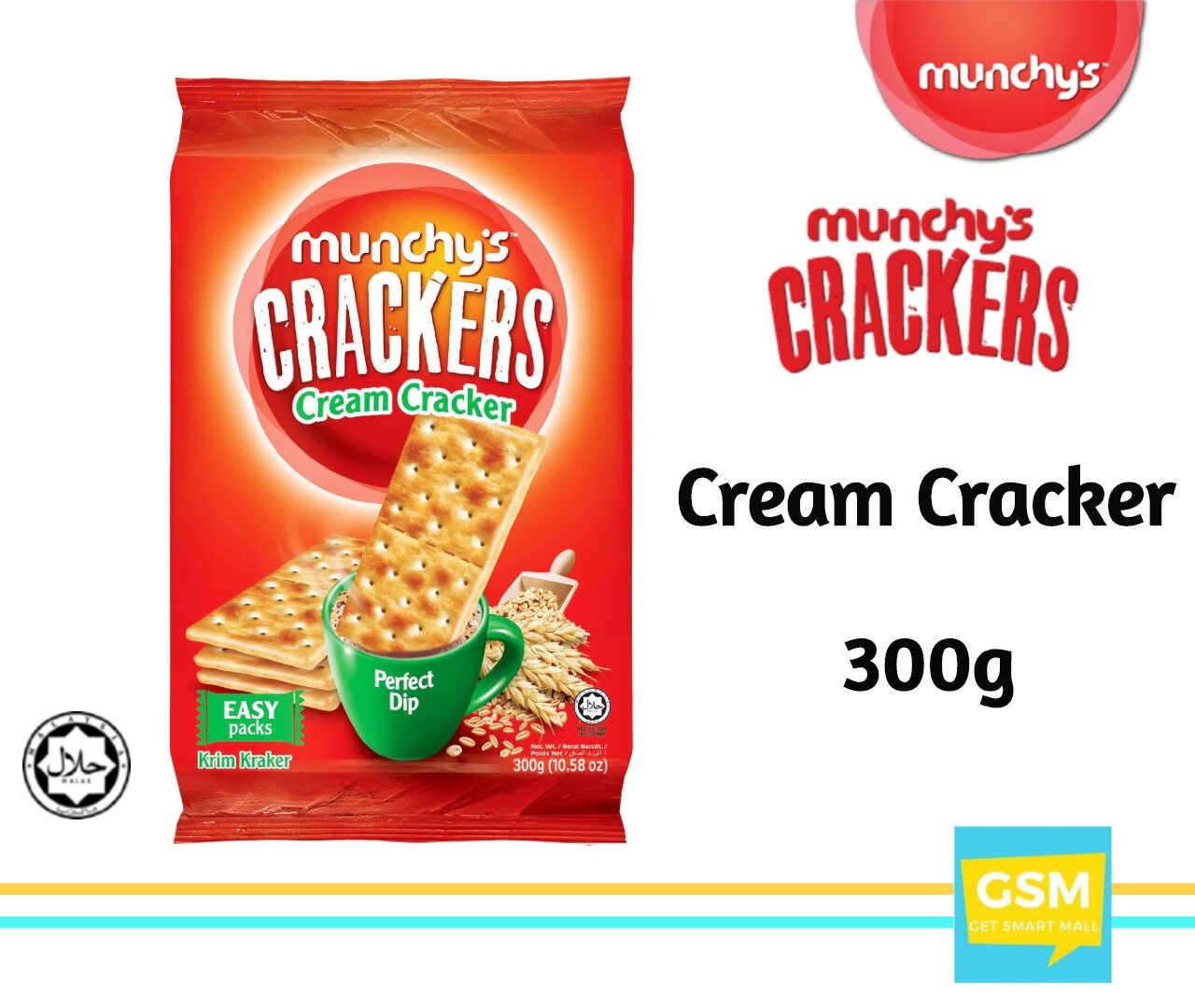 Munchy's Crackers Cream Cracker (300g) | Lazada