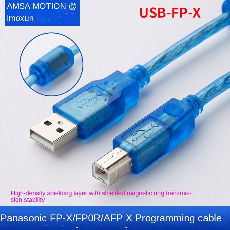Original/2022สำหรับ Panasonic FP-X/FP0R สายเคเบิลเขียนโปรแกรม PLC USB ...