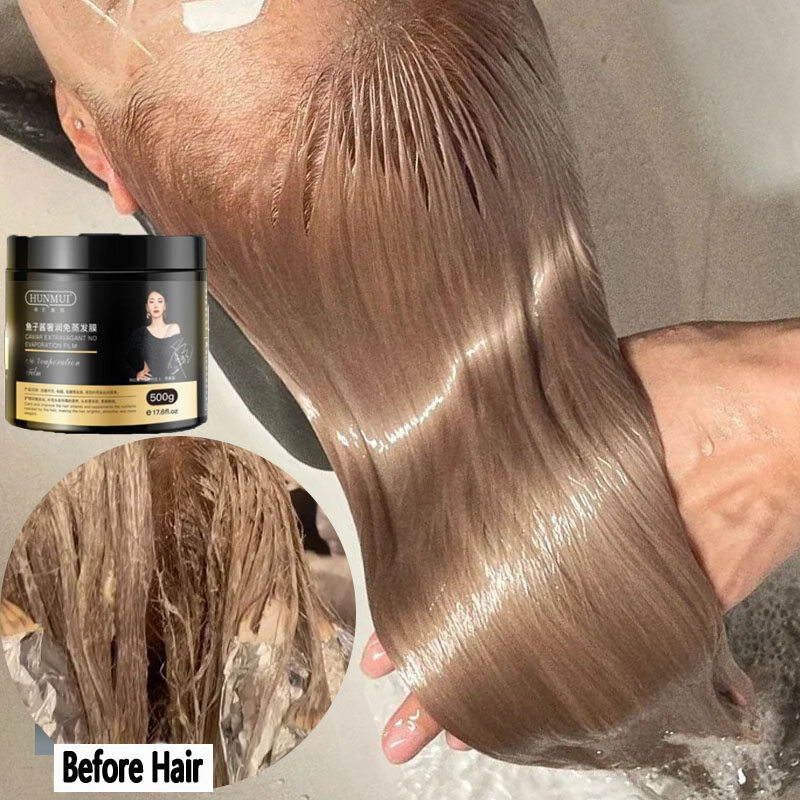 krim lurus rambut Keratin Hair Mask conditioner rambut hair repair Hair ...