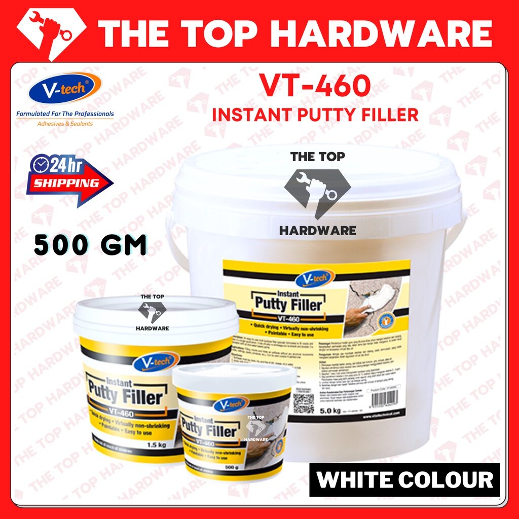 *THETOPHARDWARE* V-TECH VT-460 INSTANT PUTTY FILLER WALL FILLER / WALL ...