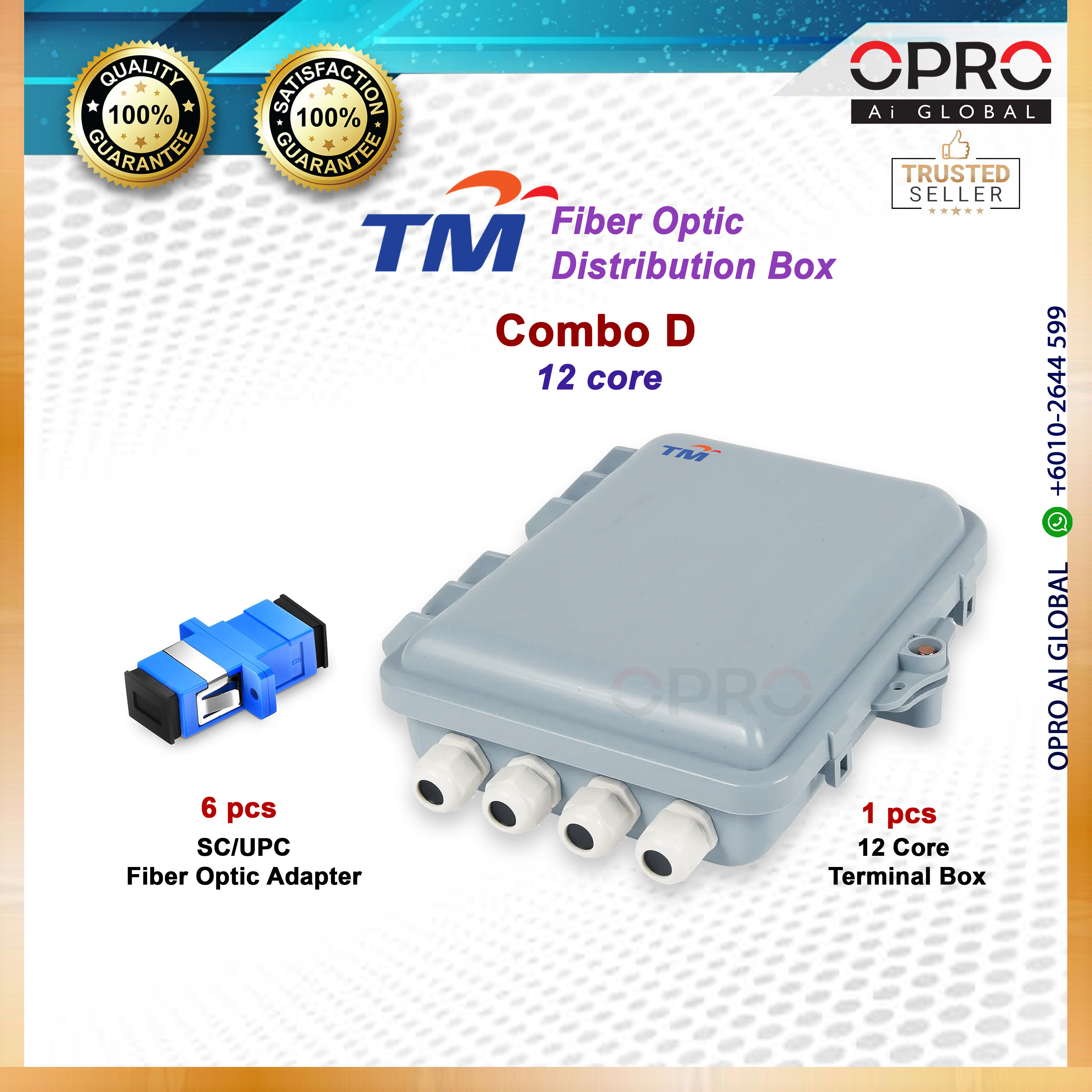 12 Port Fiber Optic FTTH Termination Box (FTB) / Distribution Box ...