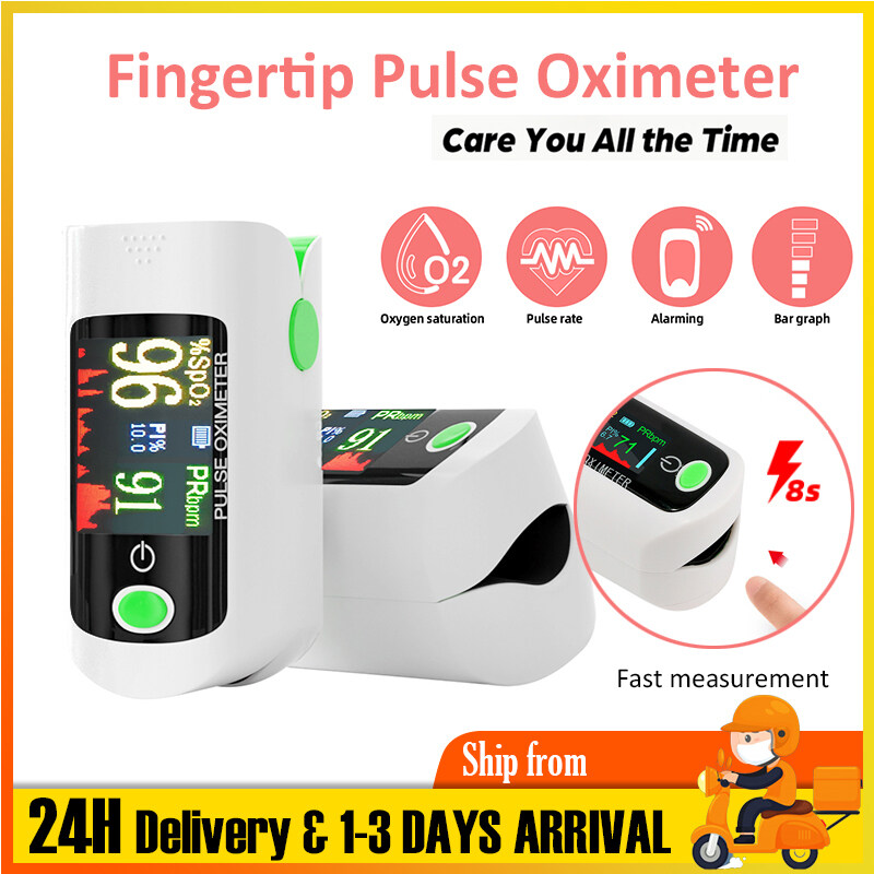 Finger Clip Pulse Oximeter Monitors Oxygen Saturation And Pulse Rate ...