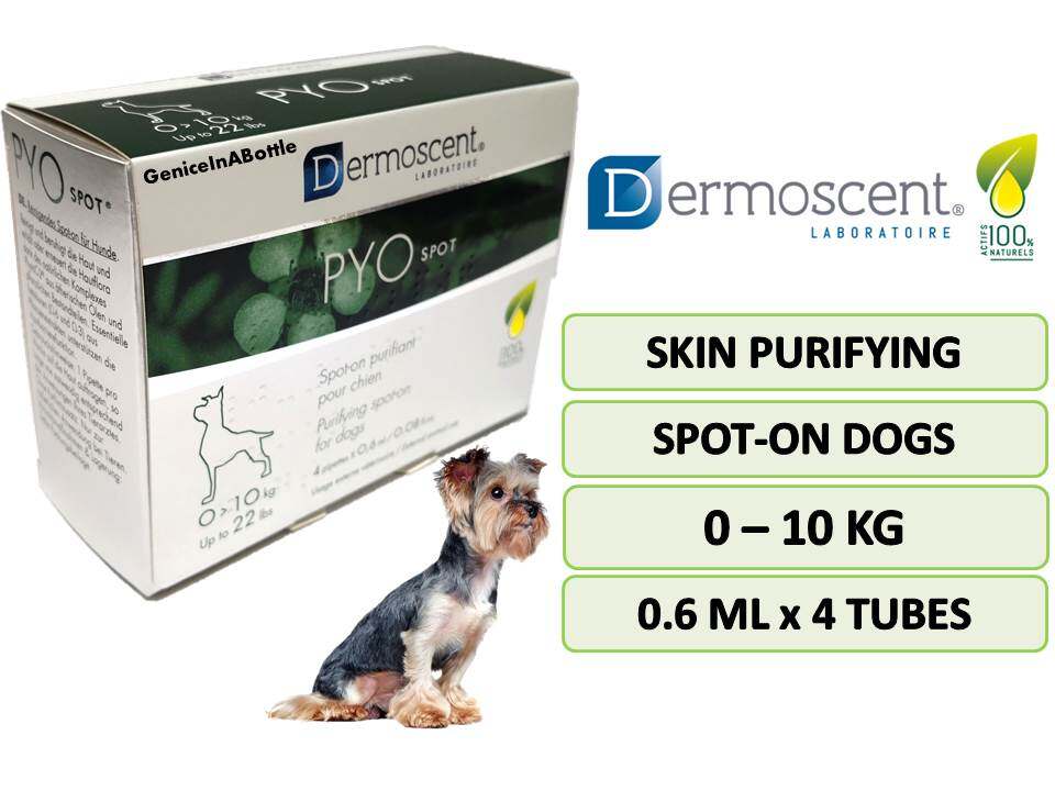 Dermoscent PYO Spot on For Dogs (0-10 kg) - 4 tub (restore skin flora ...