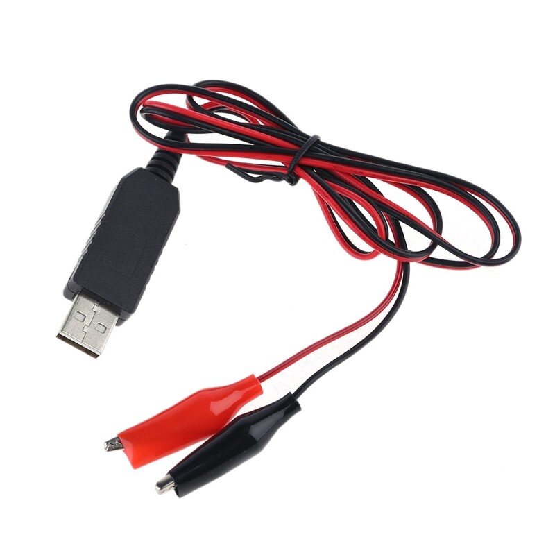 Universal 2M USB 5V ถึง4.5V แหล่งจ่ายไฟสายคลิป AAA AA C D ขนาดแบตเตอรี่กำจัดเปลี่ยน3ชิ้น1.5V ...